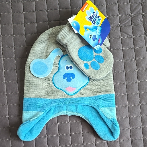 Nickelodeon | Accessories | Blues Clues Baby Hat And Mittens Set | Poshmark